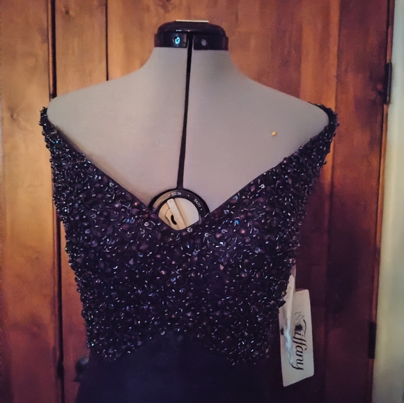Tiffany Exclusives | Dresses | Nwt Navy Blue Off The Shoulder Mermaid ...